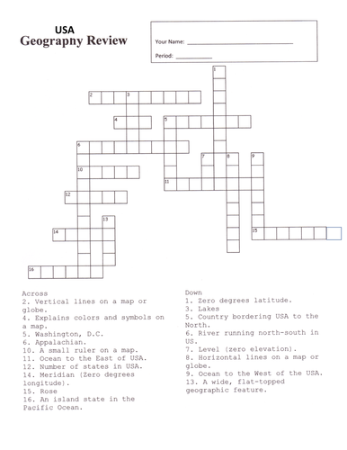 USA Geography Skills Puzzle | Teaching Resources