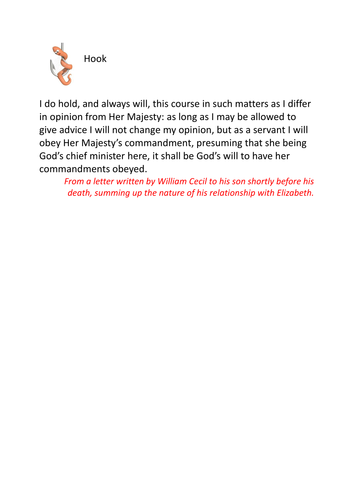 NEW OCR GCSE ELIZABETHANS - Privy Council | Teaching Resources
