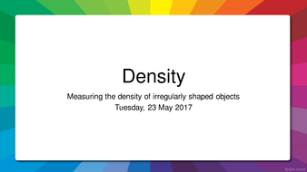 Density - Irregular Object | Teaching Resources