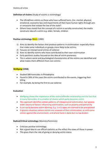 Crime and Deviance Sociology | Teaching Resources