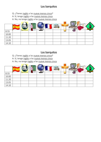 Mi horario y mi colegio (School timetable and School life) | Teaching ...