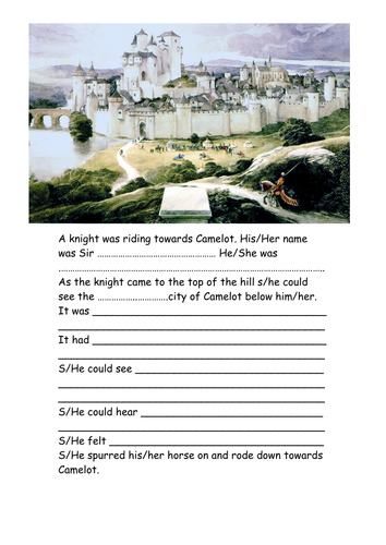 King Arthur - English plan for 3 weeks - lots of activities, worksheets ...