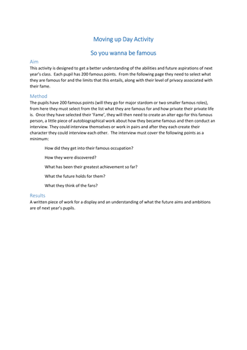 Moving up day bundle | Teaching Resources