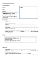 KS3 Science Neutralisation practical three versions (differentiated ...