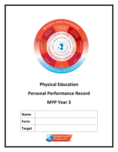MYP Physical Education Year 3 (Year 9/Grade 8) Student Work Book ...