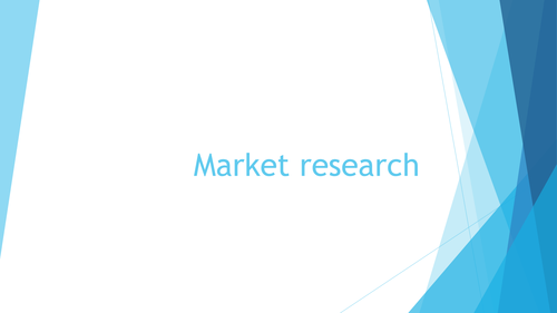 Edexcel business studies - Market Research | Teaching Resources