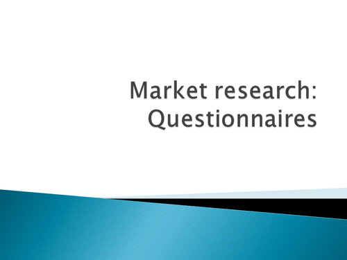 Edexcel business studies - Market Research | Teaching Resources