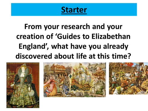 Elizabethan England 1580-1603 - 1. Power of the Queen - OCR 1-9 SHP ...