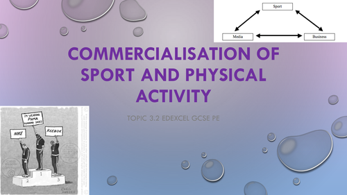 edexcel gcse PE topic 3.2 commercialisation of sport | Teaching Resources
