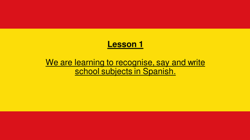 Spanish - School subjects & saying what you like and dislike | Teaching ...
