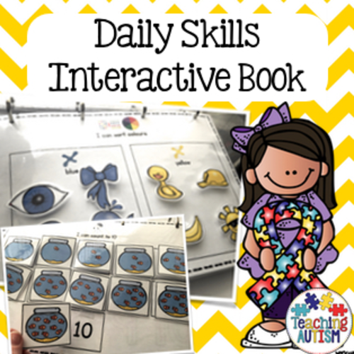Daily Skills Interactive Adapted Book - USA | Teaching Resources