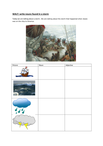 When Jessie Came Across the Sea - Describing the storm for EAL/SEN ...