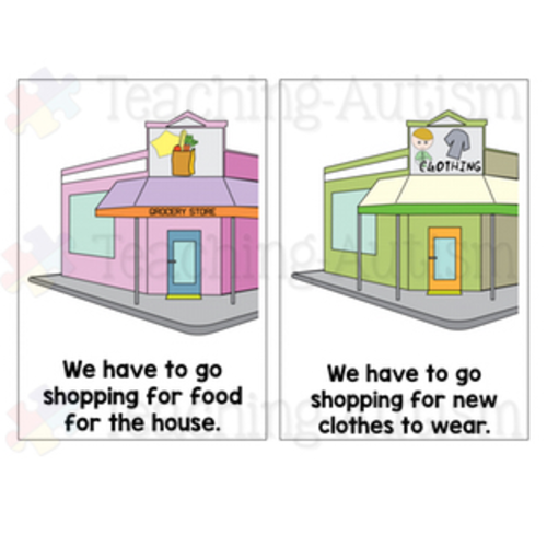 Going Shopping Social Story | Teaching Resources