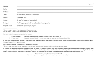 Cápsula lingüística: El voseo: Voseo pronominal y voseo verbal-Modos ...