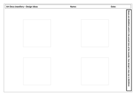 KS3 Pewter Casting Art Deco Jewellery (Full project, PPT, worksheets ...