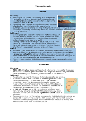 Viking settlements | Teaching Resources