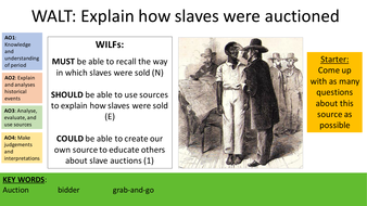 Unit of Work - Slavery (KS3 - was taught to yr.7) | Teaching Resources