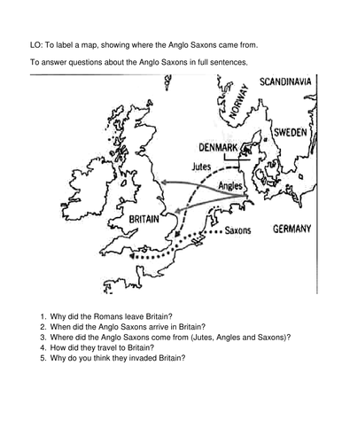 Anglo Saxon Invasion Lesson Smartboard with worksheets, resources and ...