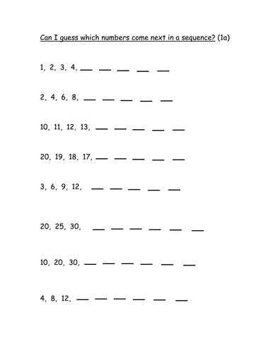 Mental Maths Set 1A | Teaching Resources