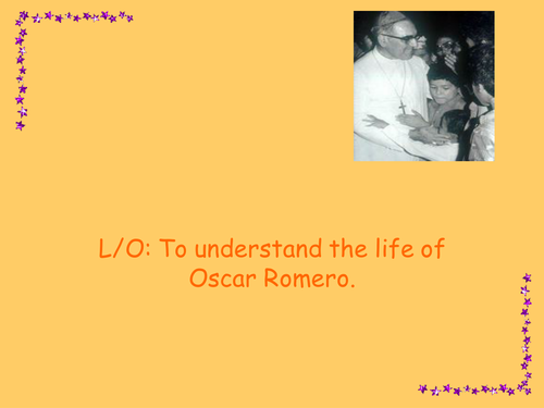 Oscar Romero and Social Injustice | Teaching Resources