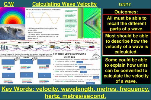 Calculating Wave Frequency, Velocity (Speed) and Wavelength | AQA P2 4. ...