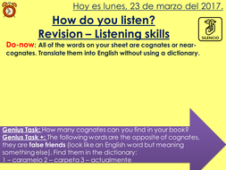 KS3/4 Spanish - Developing Listening, Reading & Speaking Skills (new ...