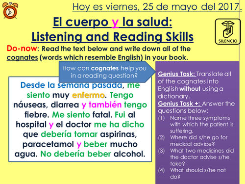 KS3/4 Spanish - Developing Listening, Reading & Speaking Skills (new ...