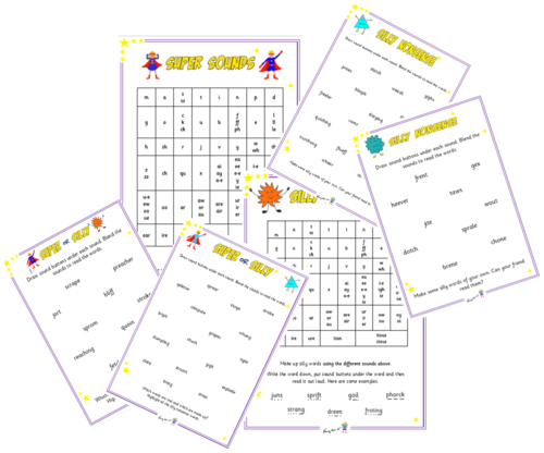 Super Silly Words Phonics PACK - Phonics Screen Preparation Aid ...