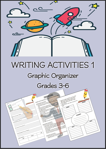 WRITING ACTIVITIES Lesson Plans 1 Graphic Organizer Grades 3-6 ...