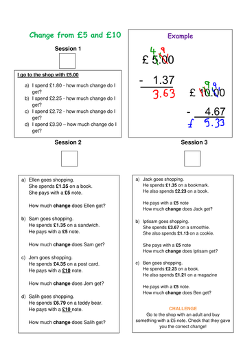 Skill Drill - Column addition and subtraction, short division, missing ...