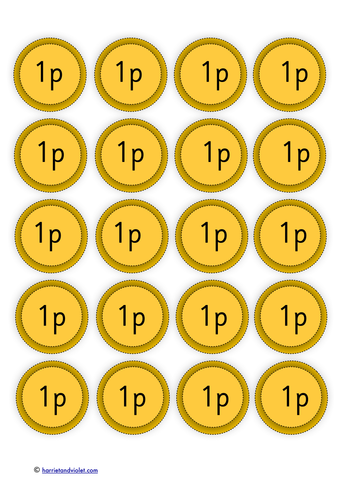 Coins - pirate/role play - 1p, 2p, 5p and 10p | Teaching Resources
