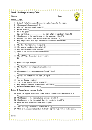 Mastery Quizzes | Teaching Resources