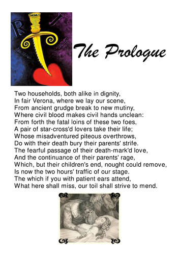 Romeo and Juliet The Prologue | Teaching Resources