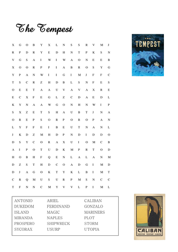 10 cool Shakespeare wordsearches KS2 KS3 KS4 | Teaching Resources