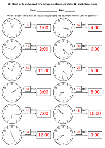 KS2: Time - Worksheets, Games and Mini-Assessments | Teaching Resources