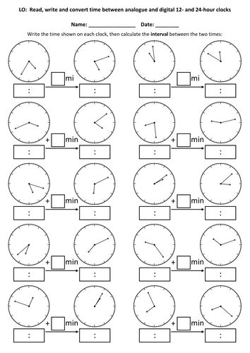 KS2: Time - Worksheets, Games and Mini-Assessments | Teaching Resources