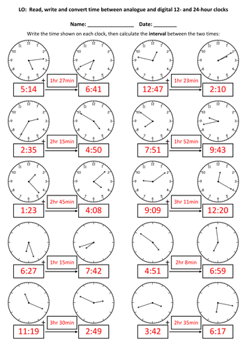 KS2: Time - Worksheets, Games and Mini-Assessments | Teaching Resources