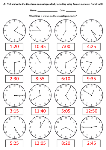 KS2: Time - Worksheets, Games and Mini-Assessments | Teaching Resources