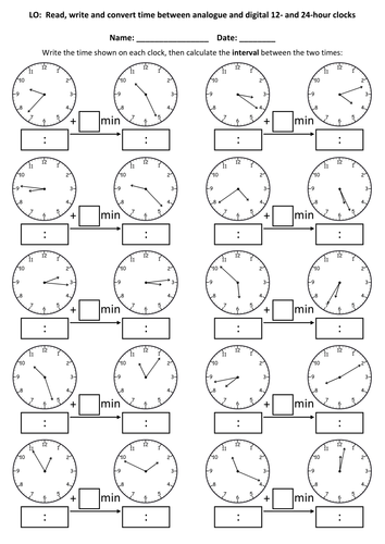 KS2: Time - Worksheets, Games and Mini-Assessments | Teaching Resources