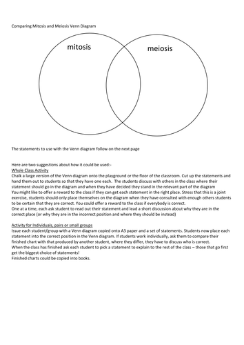 Mitosis and Meiosis | Teaching Resources