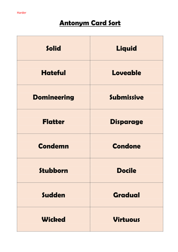 Synonyms and Antonyms! | Teaching Resources