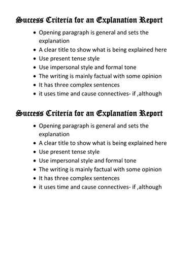 Resources to help write an explanation text | Teaching Resources