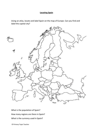Introducing Spain: Spain Geography Topic Lesson KS2 | Teaching Resources