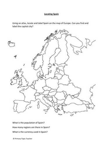 Introducing Spain: Spain Geography Topic Lesson KS2 | Teaching Resources