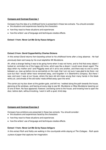 Never Let Me Go - Complete Novel Resources | Teaching Resources