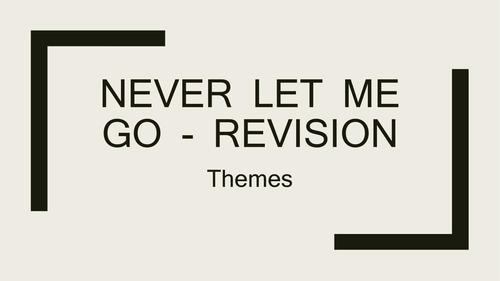Never Let Me Go - Complete Novel Resources | Teaching Resources