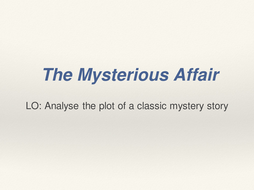 Mystery genre 4 ppt's and worksheets | Teaching Resources