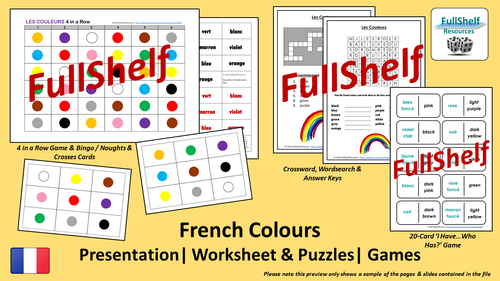 French Colours (Les Couleurs) | Teaching Resources