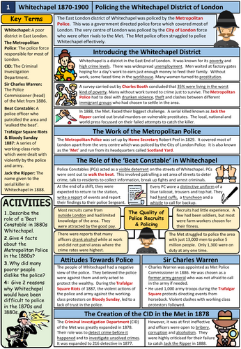 Whitechapel Historic Environment Introduction - Crime & Punishment ...