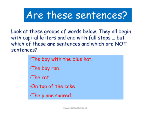 SPaG - What is a sentence PowerPoint. | Teaching Resources